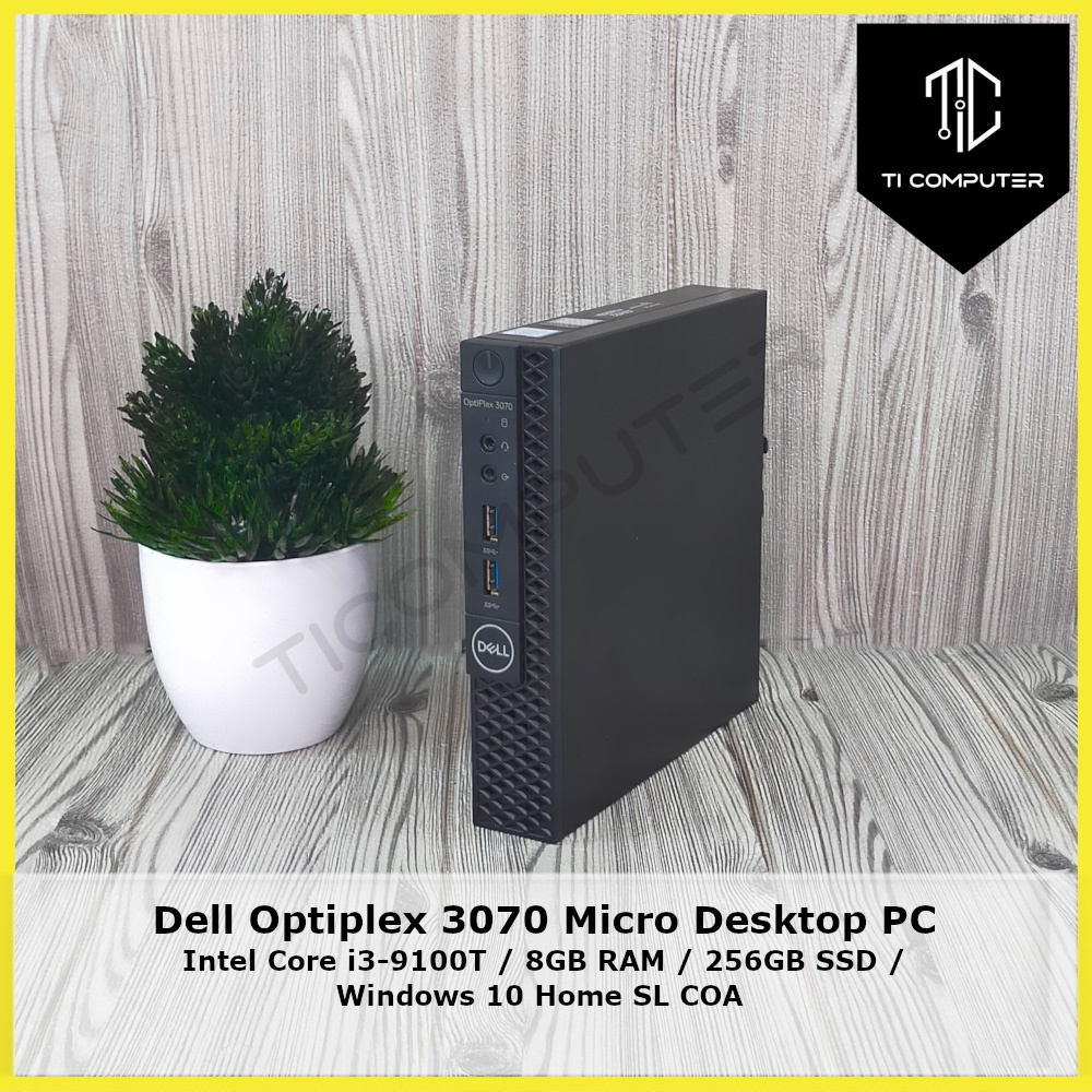 Dell Optiplex 3070 Micro Intel Core i3-9100T 8GB RAM 256GB SSD ...