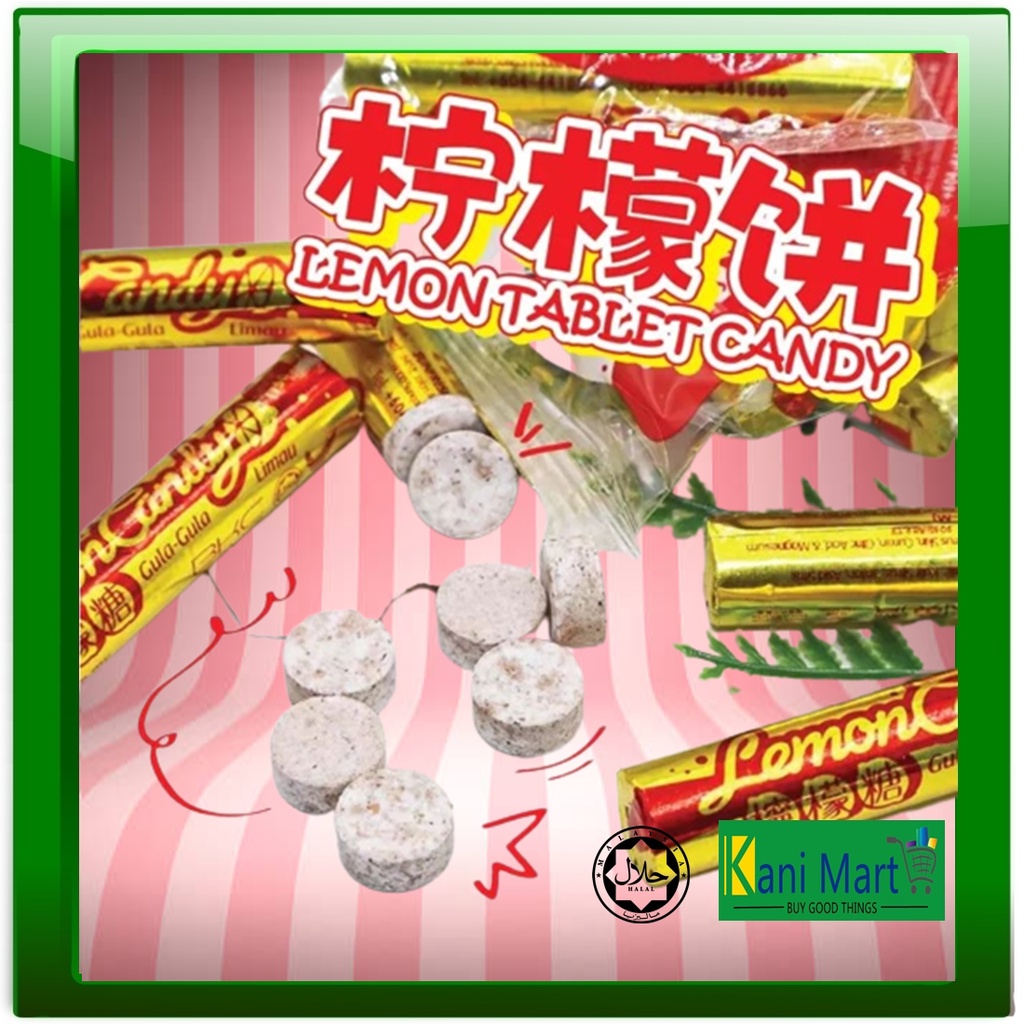 Lemon Tablet Candy Gula-Gula Limau 柠檬饼柠檬糖 8g x 5 Rolls | Shopee Malaysia