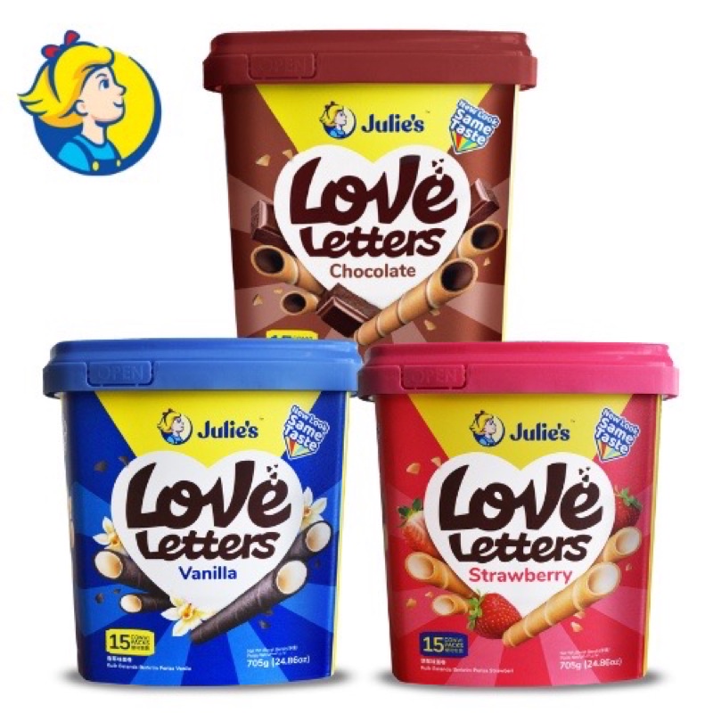 Julie's Love Letters Chocolate / Strawberry Roll 360g | Shopee Malaysia