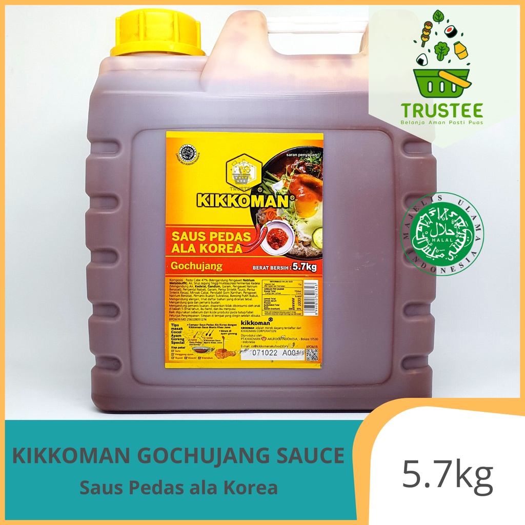 Kikkoman Gochujang Sauce / Halal Korean Style Spicy Sauce 5.7 Kg ...