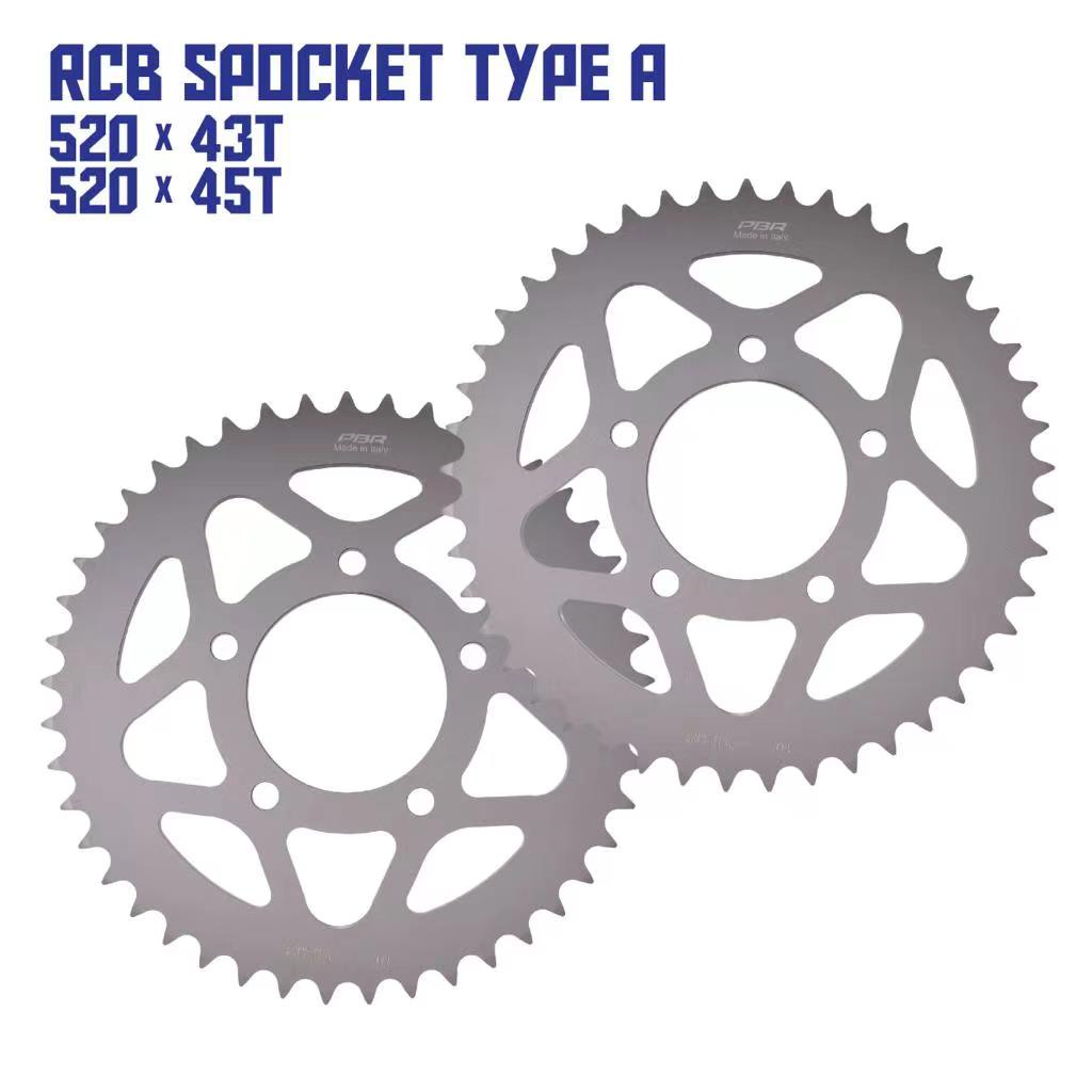 RCB SPOCKET TYPE A (520 * 43T / 45T) (FOR FORGED RIM FG525 R25 USE ONLY ...
