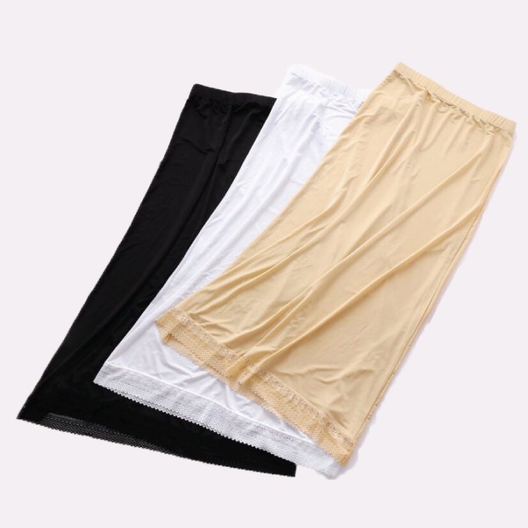 GILDAN Ice Silk Inner Skirt Kain Dalam Kain Sejuk Inner Dress Innerwear ...