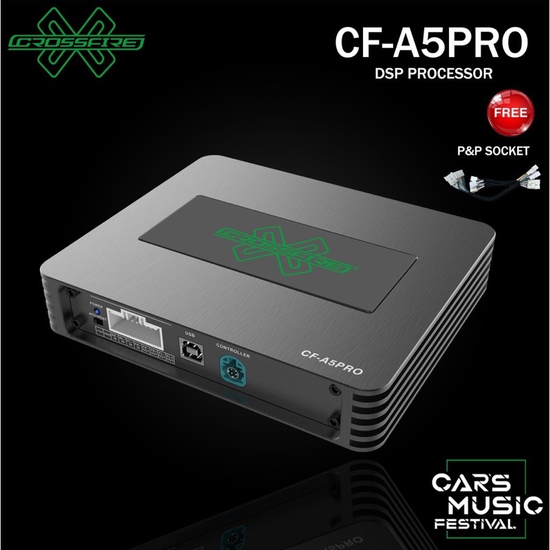 CROSSFIRE DSP AMPLIFIER CF-A5PRO BUILT IN 4 CHANNEL AMPLIFIER 10 Band ...