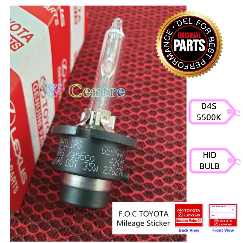 Toyota D4S HID 5500k 35w Bulb 1pcs | Shopee Malaysia