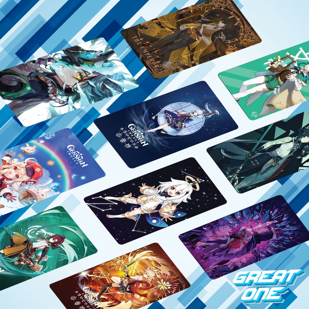 Genshin Impact Game Card Cover Sticker Access Touch n Go Skin ATM Bank ...