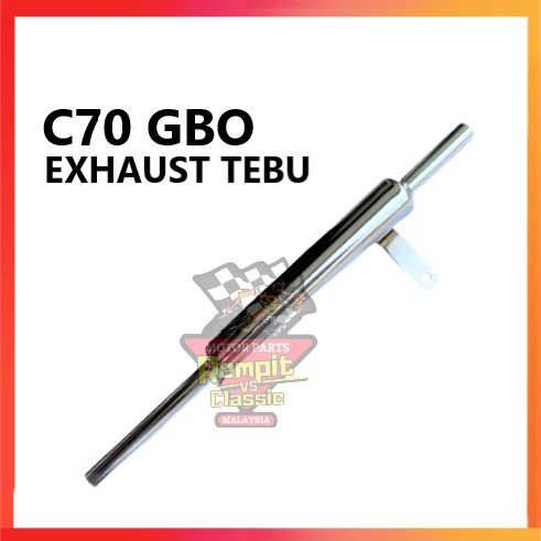 HONDA C70 GBO GBOJ GBO-J GBO J C50 C 50 C100 C 100 AI EXHAUST PIPE TEBU ...
