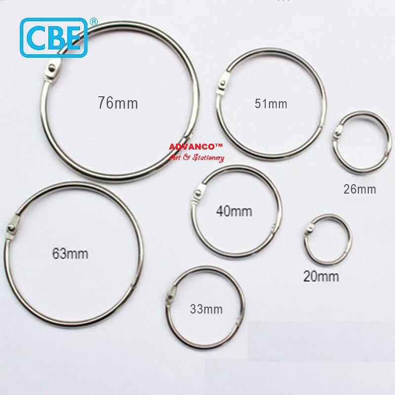 CBE CARD RING 5PCS & 10PCS (AVAILABLE IN 20/26/33/40/51/63/76MM) READY ...