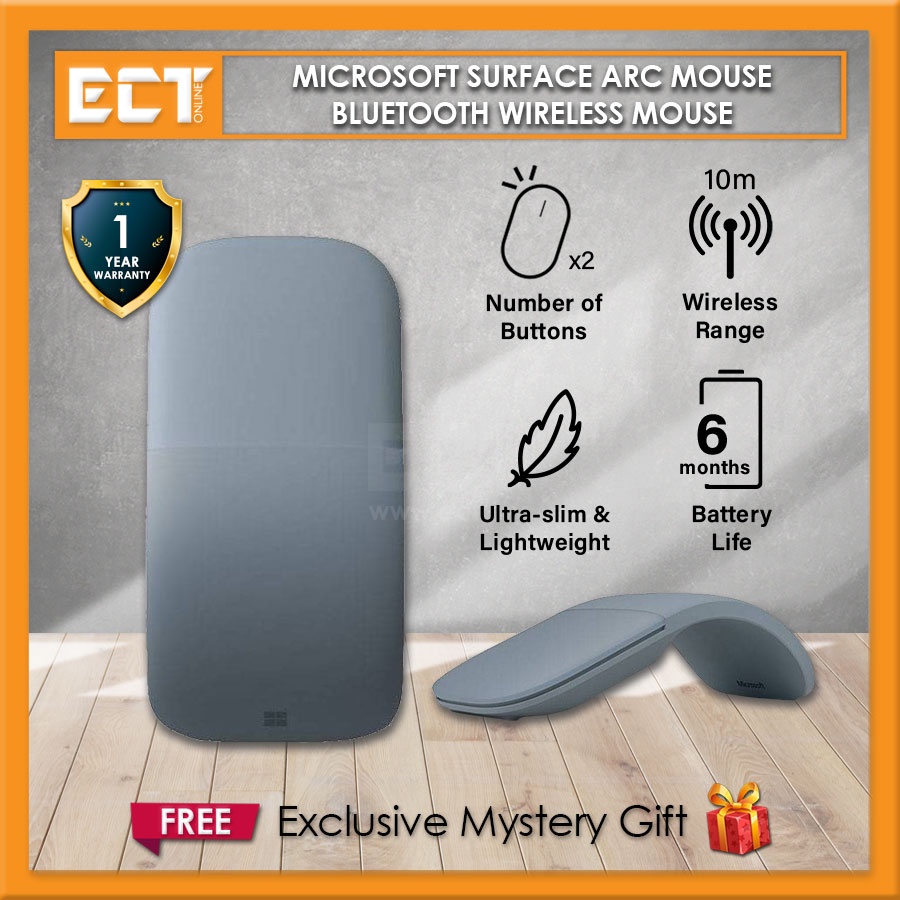 Microsoft Surface Arc Mouse Bluetooth Wireless Mouse | Shopee Malaysia
