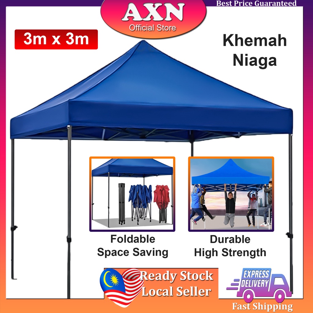 AXN 10x10 Ft Night Market Canopy Camping Tent 3x3m Payung Niaga Canopy ...