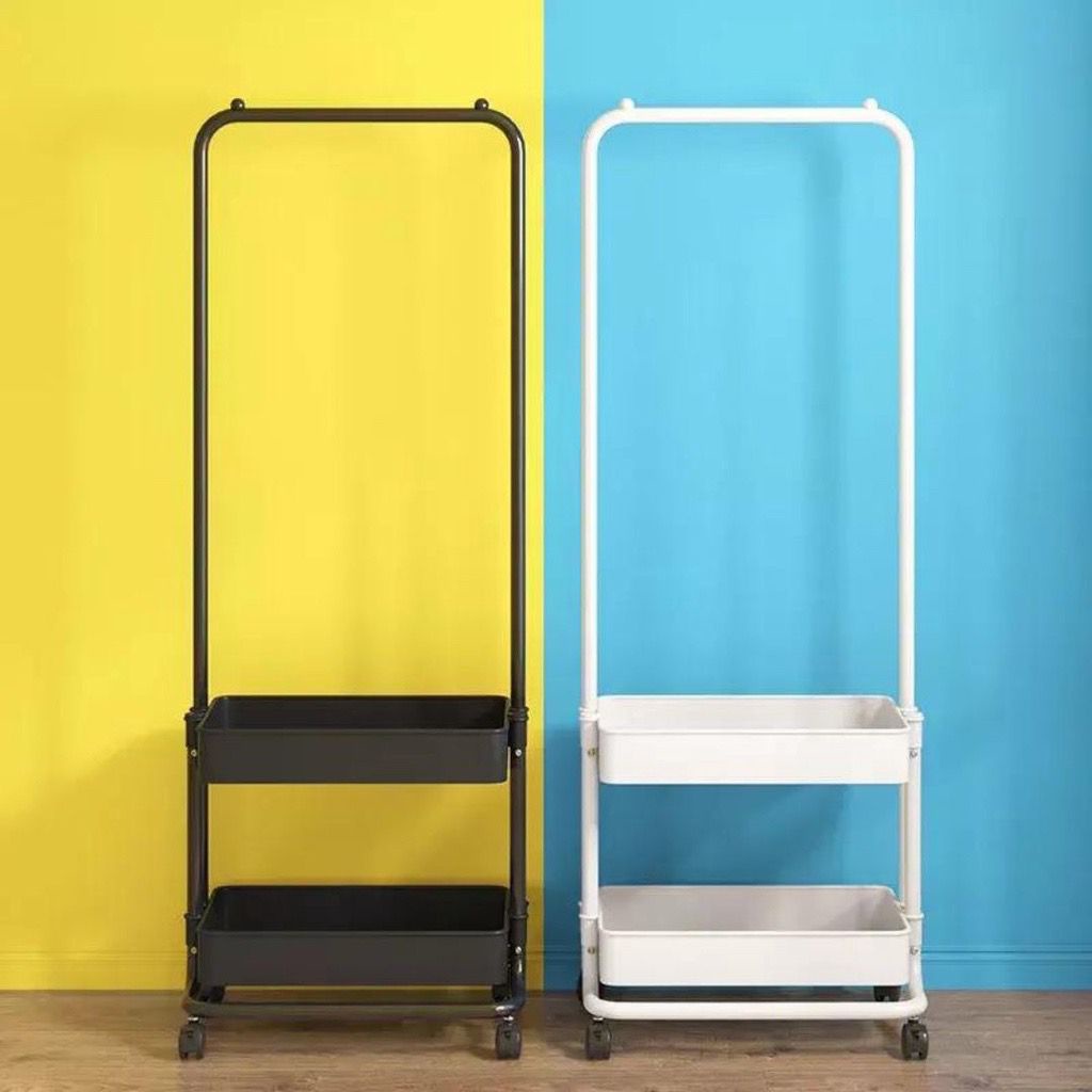 ALEXA RACK TROLLEY / STAND HANGER CLOTHES / MULTIPURPOSE STACKING RACK ...