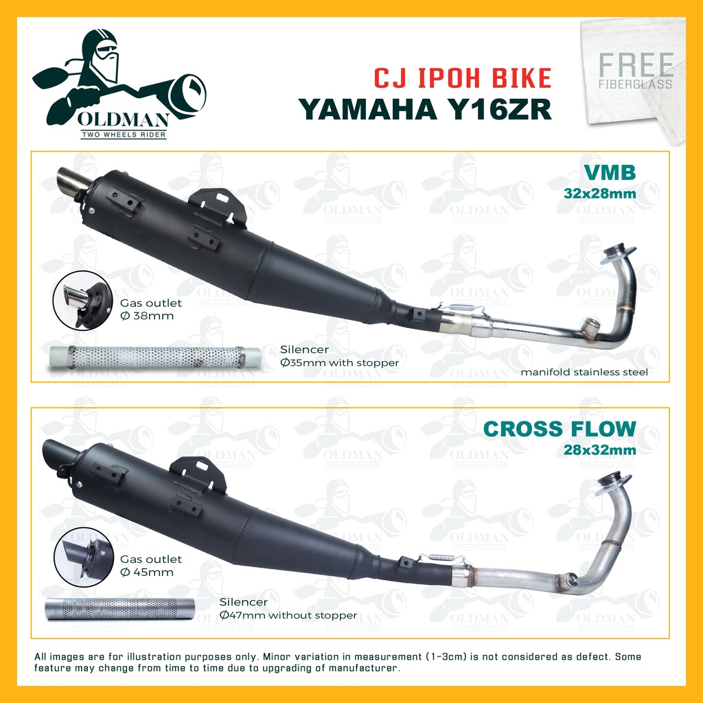 Exhaust CJ IPOH BIKE Y16ZR cutting standard BASS sound | Shopee Malaysia