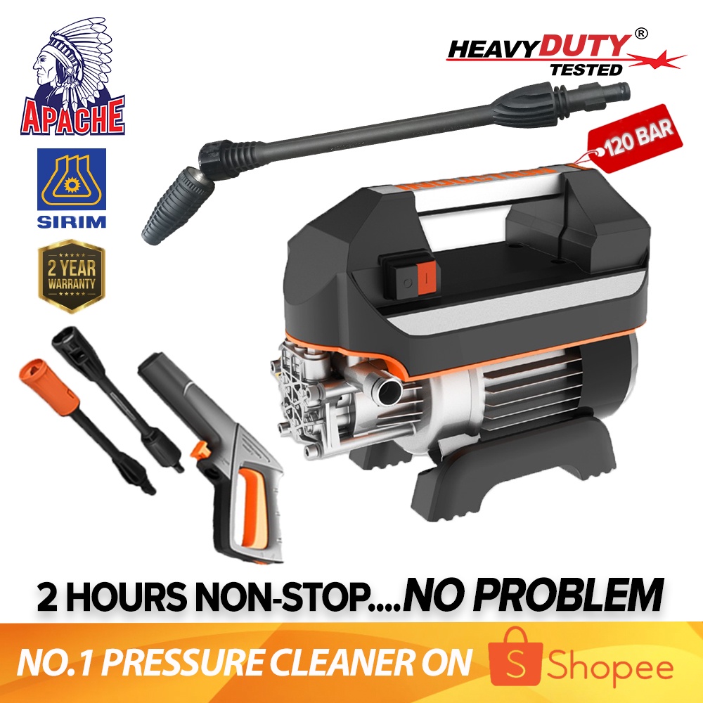 APACHE TurboSpray HI4412 120 Bar High Pressure Cleaner Brushless ...