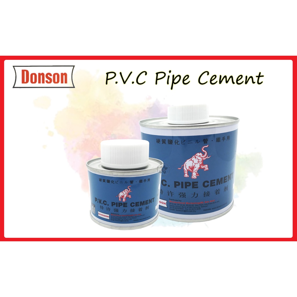 Donson Solvent Cement Glue 500gm 100gm Pvc Pipe Cement Adhesive Gum Shopee Malaysia