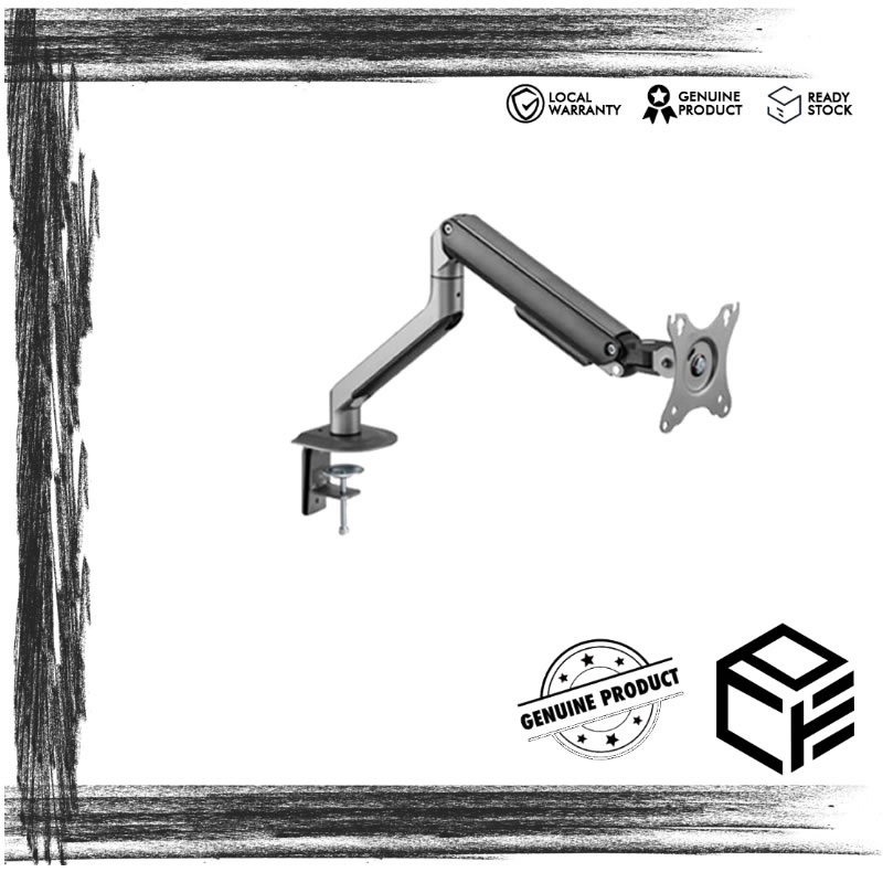 MACHDESK MD39 SINGLE SPRING-ASSISTED MONITOR ARM - GREY | Shopee Malaysia