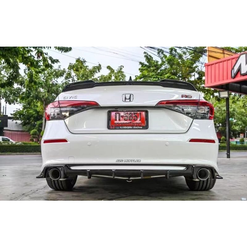 Honda Civic FE Rear Lips Lip,Rear diffuser AZC Original Thailand ...