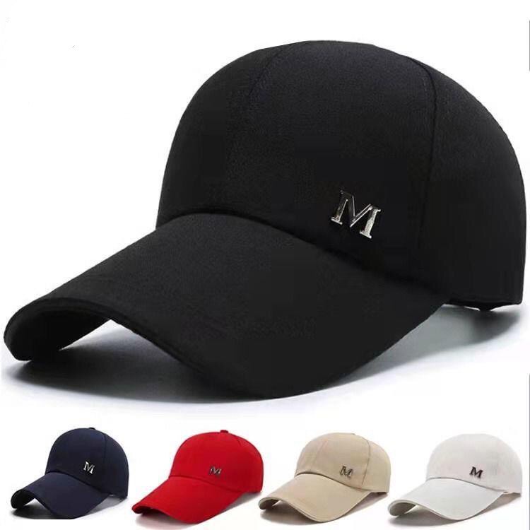 Ready Stock Topi M Besi Tulisan Korean Style Trendy Baseball Cap Simple ...