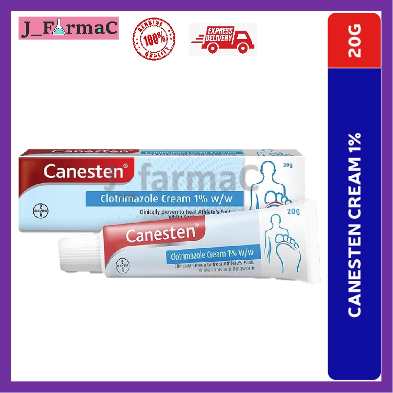 Canesten Antifungal Cream 20g (Ubat Krim Sapu untuk AntiKulat: Kurap ...