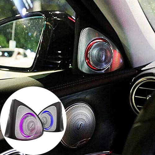 Car Interior 64 Colors Led Ambient Light 3D Rotary Tweeter Speaker For ...