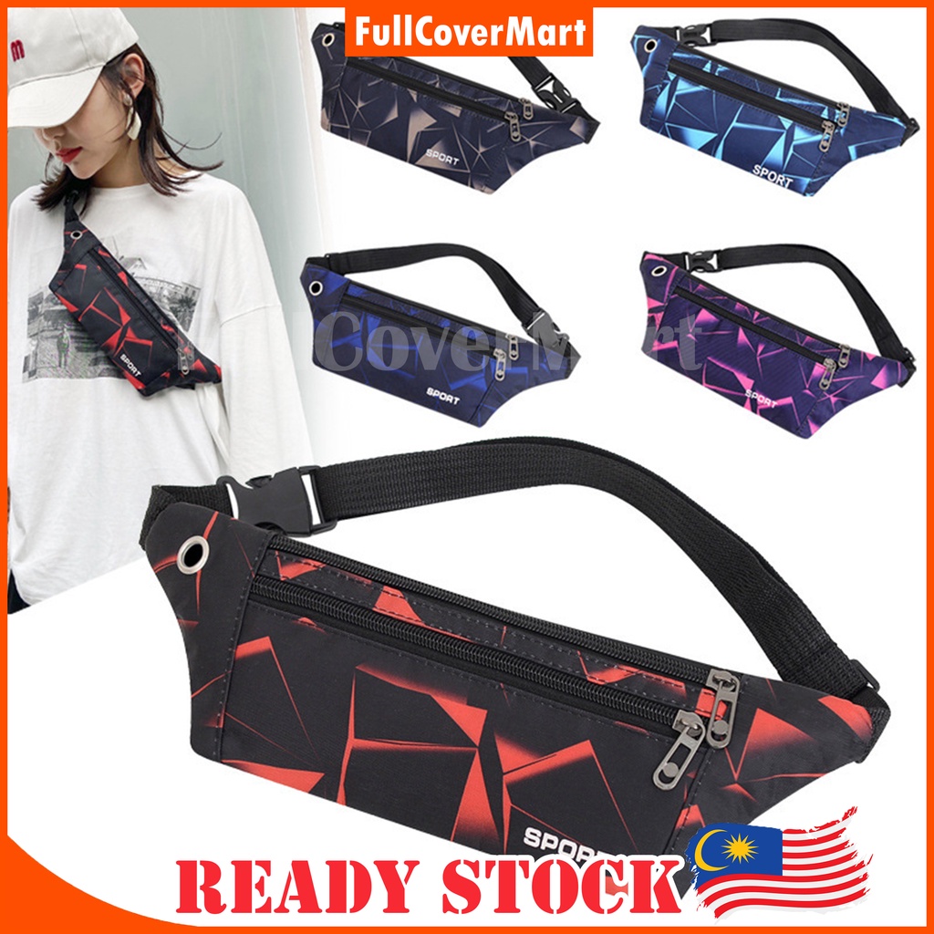 (BAG57) Sport Waterproof Waist Bag Crossbody Bag Beg Pinggang Lelaki ...
