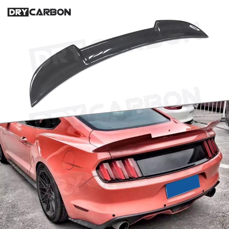 Carbon Fiber Rear Trunk Lip Wings Spoiler Fit for Ford Mustang GT V8 V6 ...
