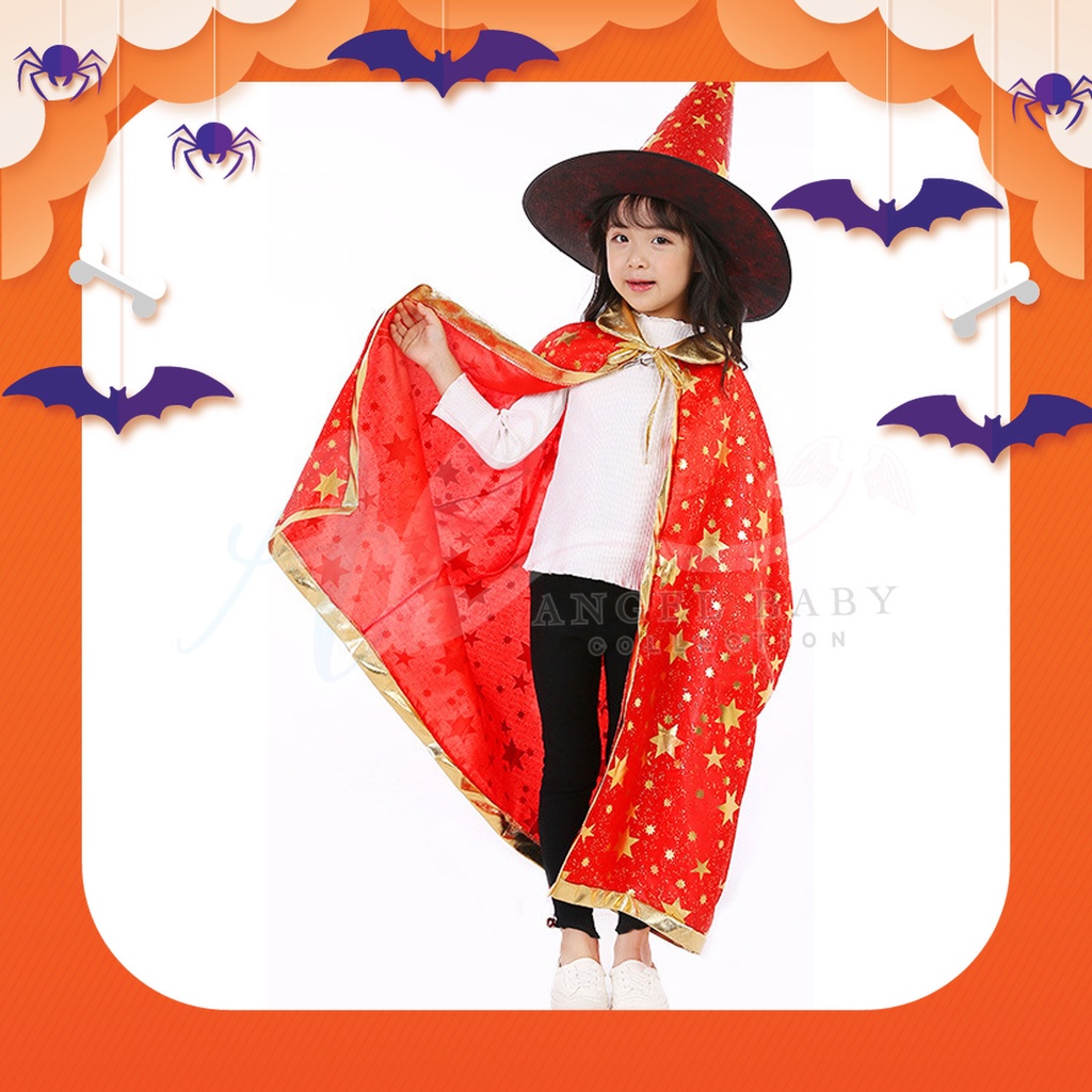 Angel Baby Kids Girls Boys Halloween Costumes Star Wizard Witch Cloak ...