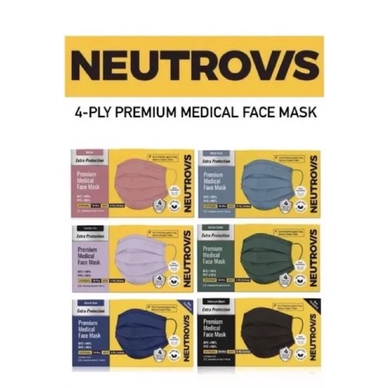 Neutrovis 4ply Medical Face Mask 50pcs Adult | Shopee Malaysia