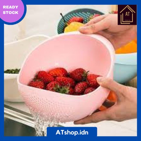 [ATshop- Rice Washing Basin] Plastic Basin Rice Container stainless ...