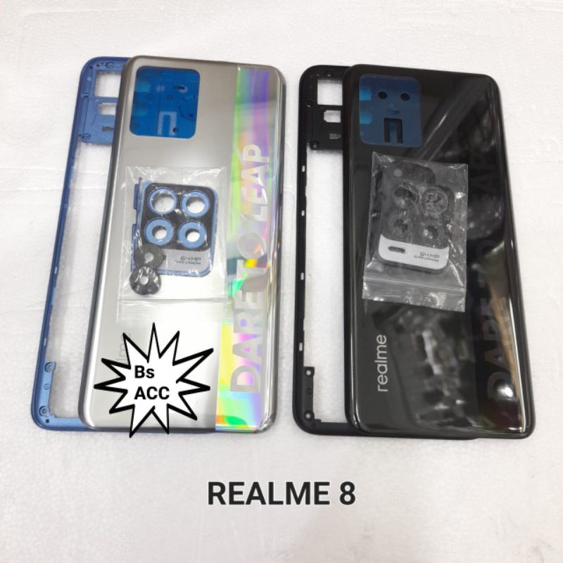 Realme 8 bezel full set housing casing + backdoor | Shopee Malaysia