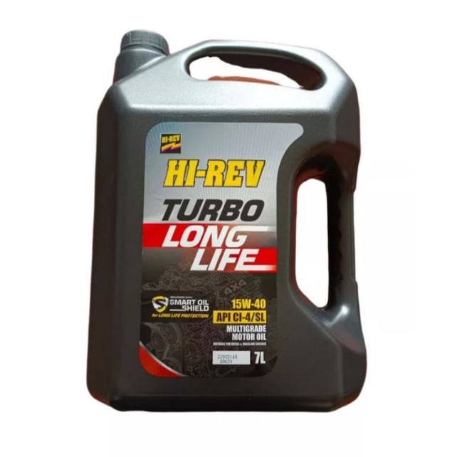 Hi-rev CI4 15w40 diesel engine oil (7L) | Shopee Malaysia