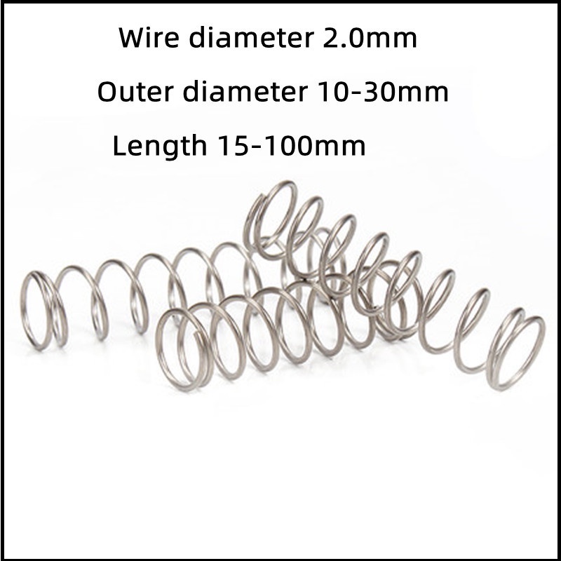 SUS304 wire diameter 2.0mm compression spring outer diameter 10-20mm ...