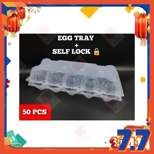 10 BIJI PLASTIK TRAY TELUR/PVC TELUR/PLASTIK TELUR/PACKING TELUR/PVC ...
