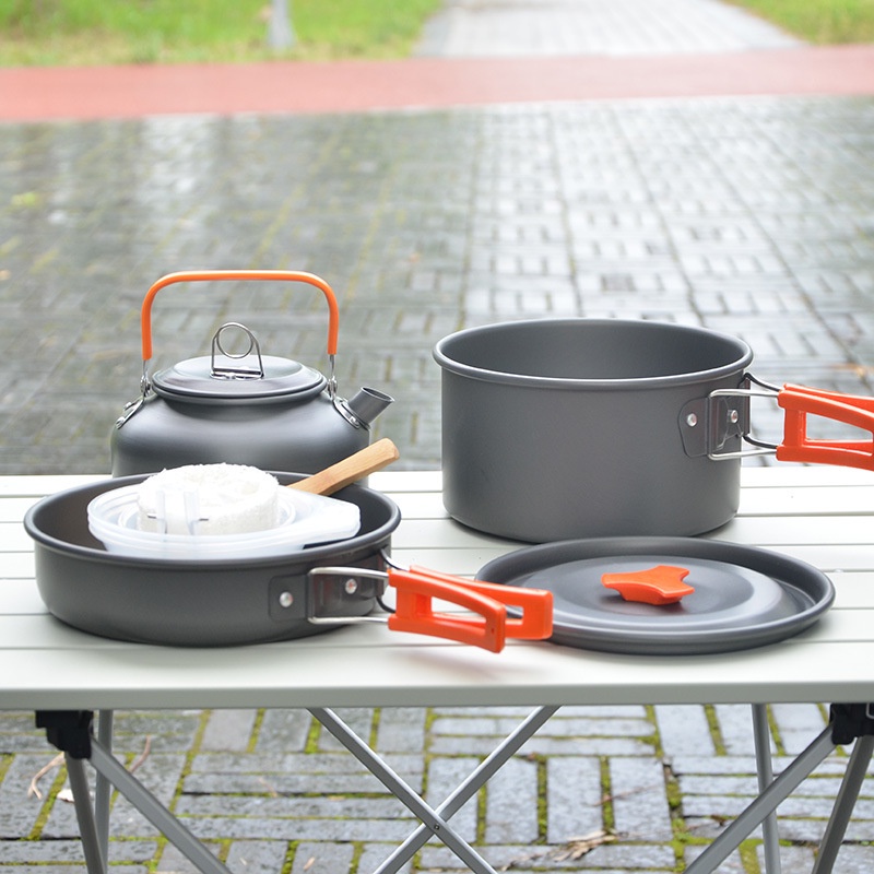 Portable Camping Cookware/Portable Outdoor Cooking Set/Picnic Cooking ...