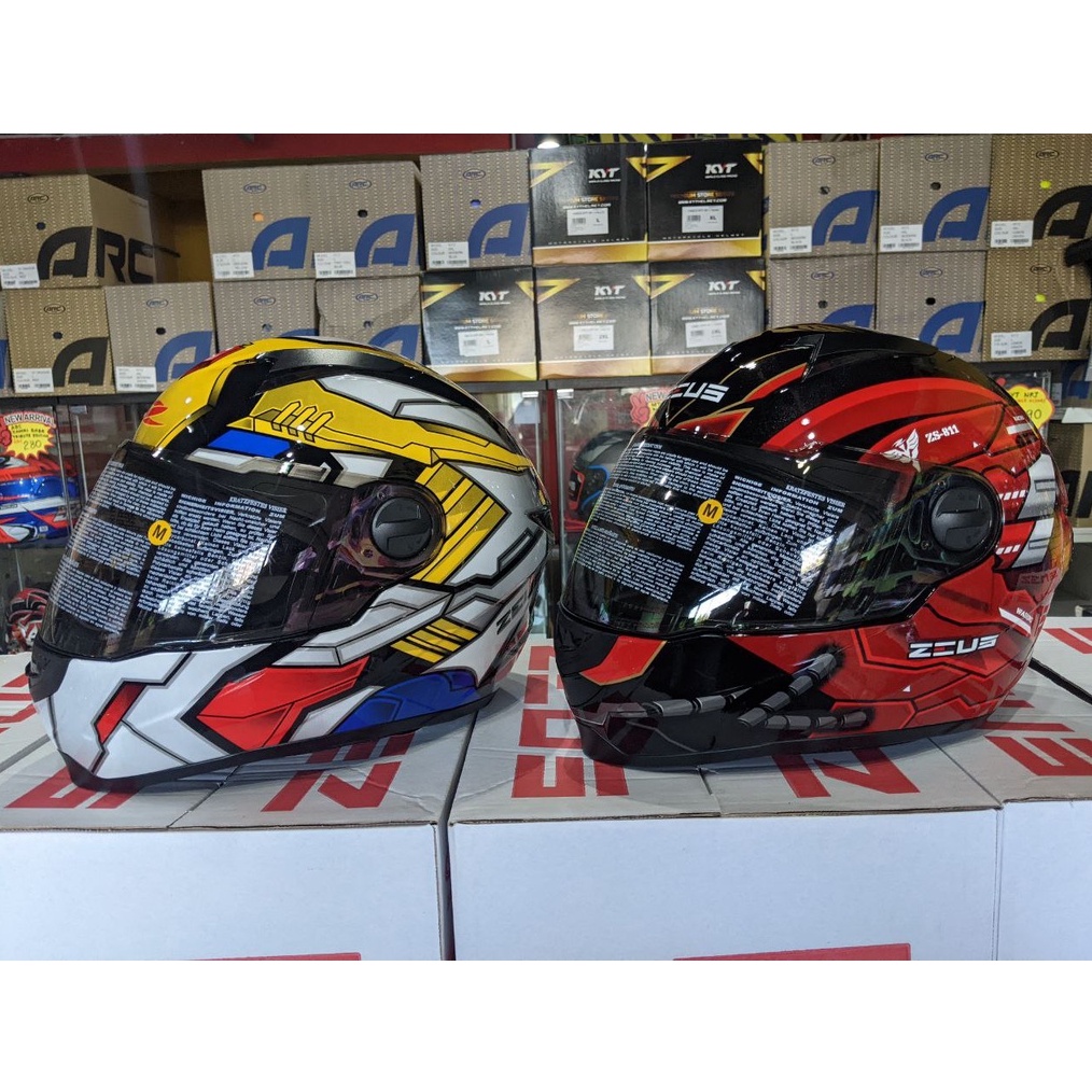 Helmet ZEUS Fullface Gundam Robot Full Face ZS-811 | Shopee Malaysia