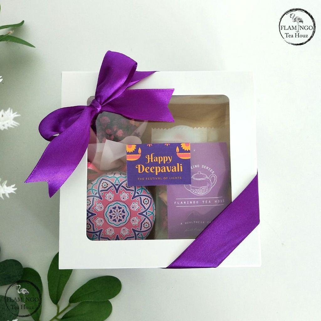 Deepavali Gift Box with Mix Muruku & Flower Tea & Candle, Gift For ...