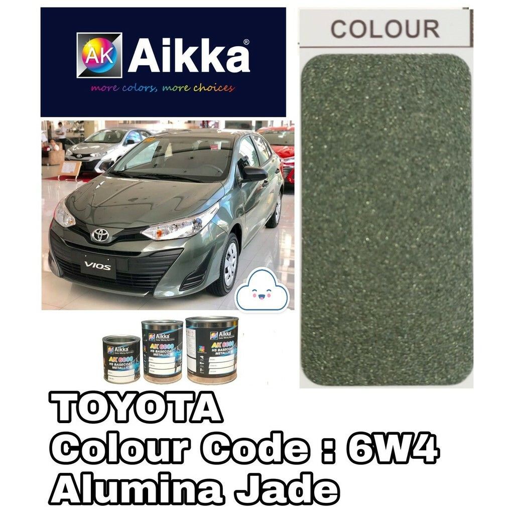 AIKKA TOYOTA 6W4 ALUMINA JADE * 2K CAR PAINT | Shopee Malaysia