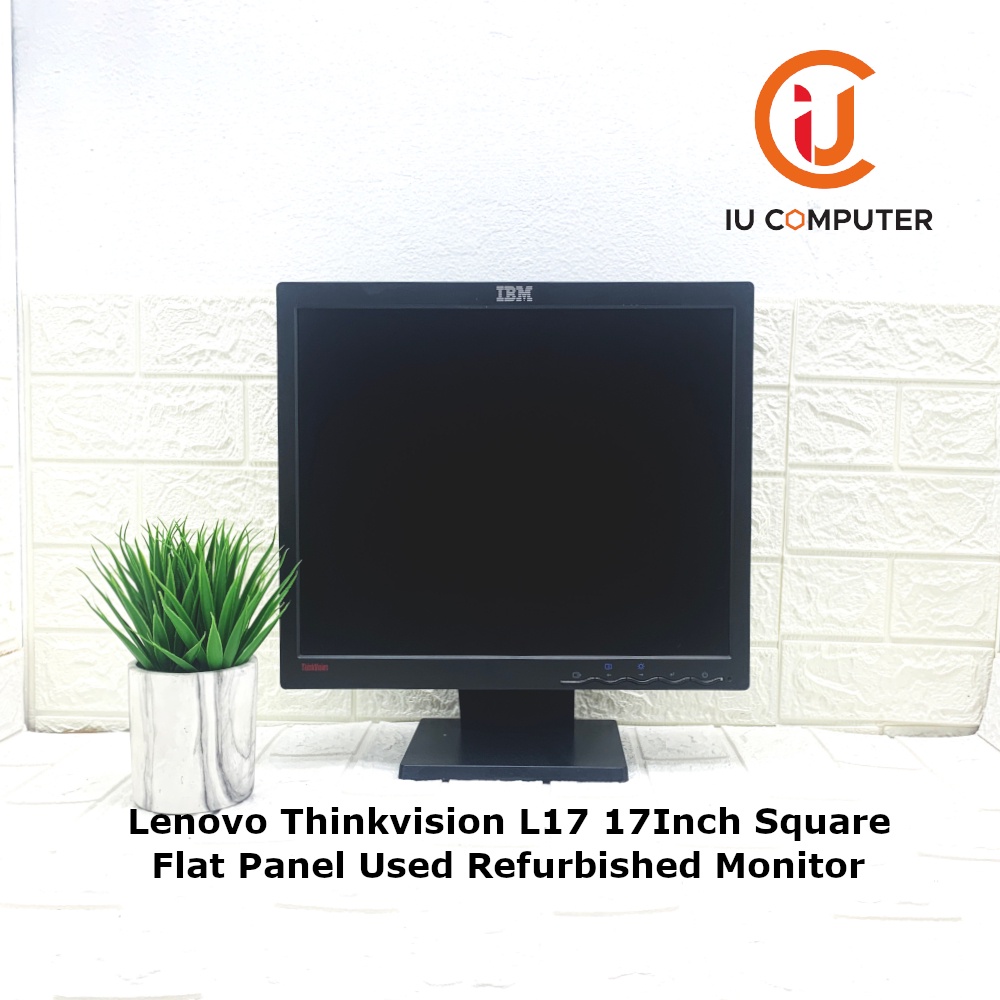 LENOVO THINKVISION IBM L171 17 INCH SQUARE FLAT PANEL LCD USED REFURBISHED MONITOR | Shopee Malaysia