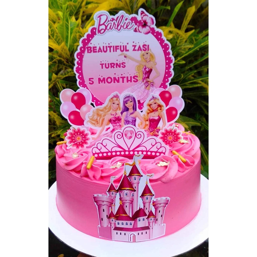 Barbie d6 theme cake topper | Shopee Malaysia
