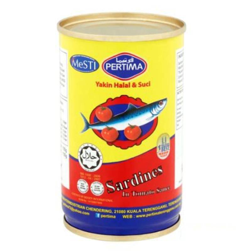Pertima Sardines in Tomato Sauce (155g) / Sardin dalam Sos Tomato ...