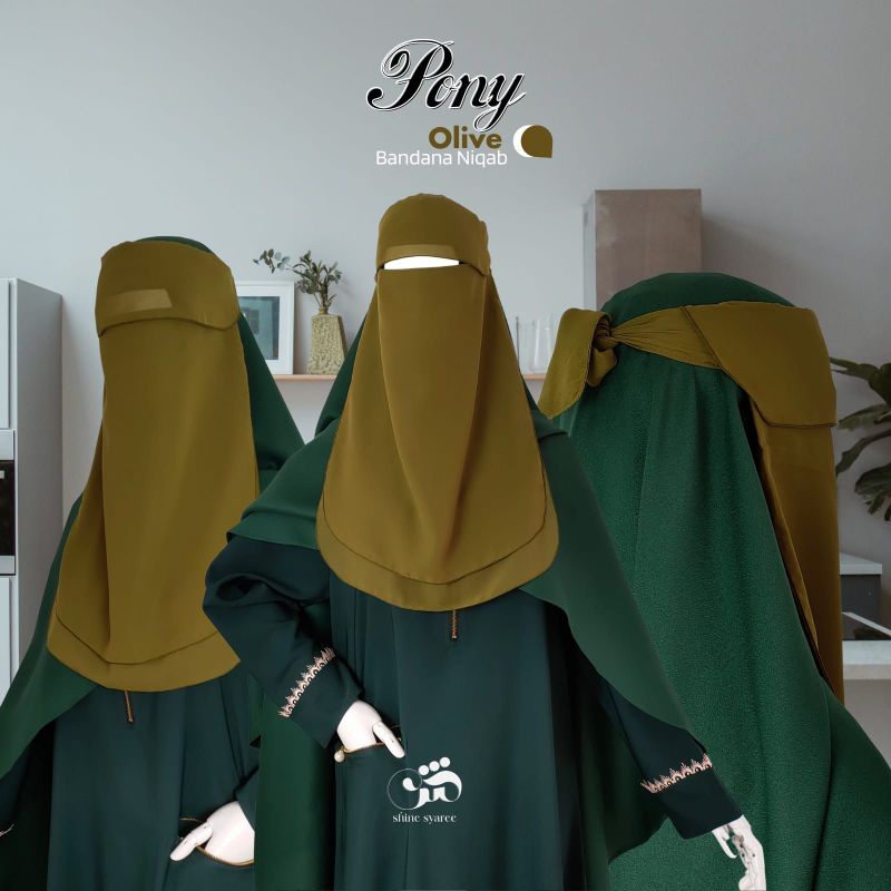 Egyptian Veil, Yemeni Veil, 2-layer Pony Veil, premium cyfon Veil ...
