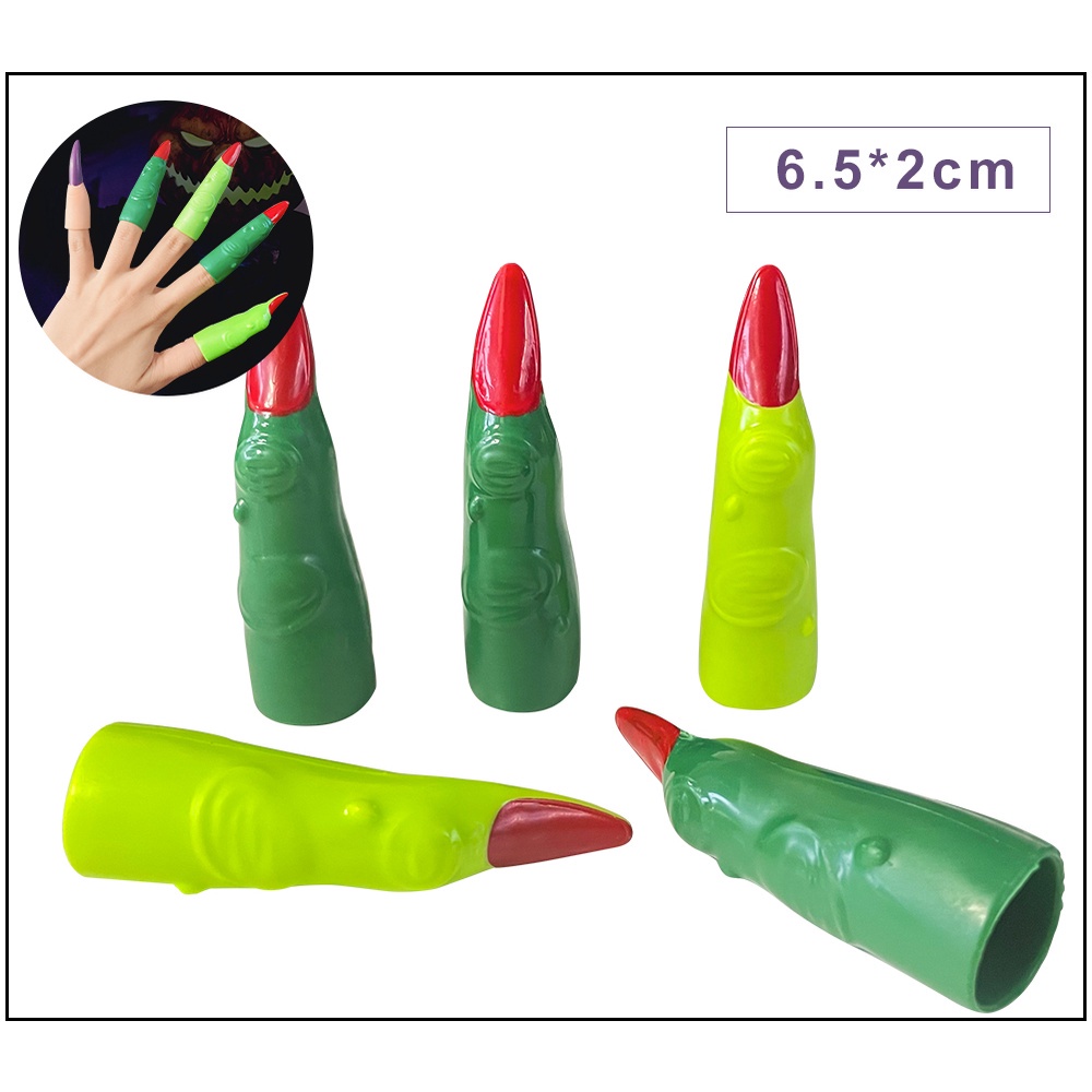 5Pcs Plastic Fake Witch Fingers Colorful Finger Pointers for Kids ...