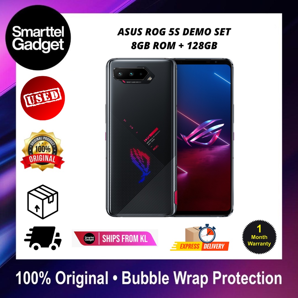 Asus ROG Phone 5S | 8GB ROM + 128GB MYSET [DEMO SET] FULLSET ORIGINAL ...