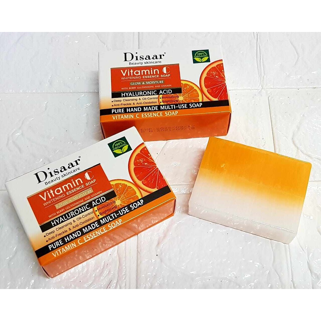 Disaar VITAMIN C BRIGHTENING & ANTI-AGING FACIAL CLEANSER SOAP 100G ...