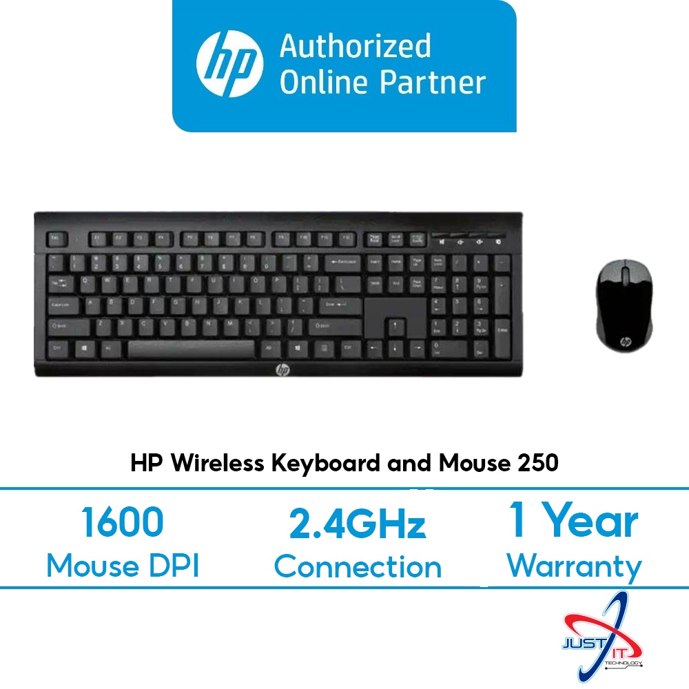 HP Wireless Keyboard and Mouse 250 | Shopee Malaysia