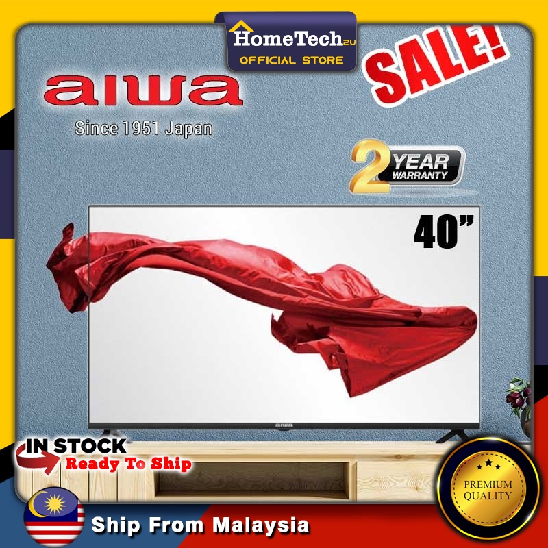 Aiwa 40″ Frameless FHD LED TV AW-40FLEDX10F | Shopee Malaysia