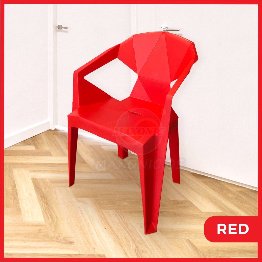 MAXONIC MODERN ARMREST CHAIR | KERUSI MODEN | KERUSI PLASTIK SANDAR ...