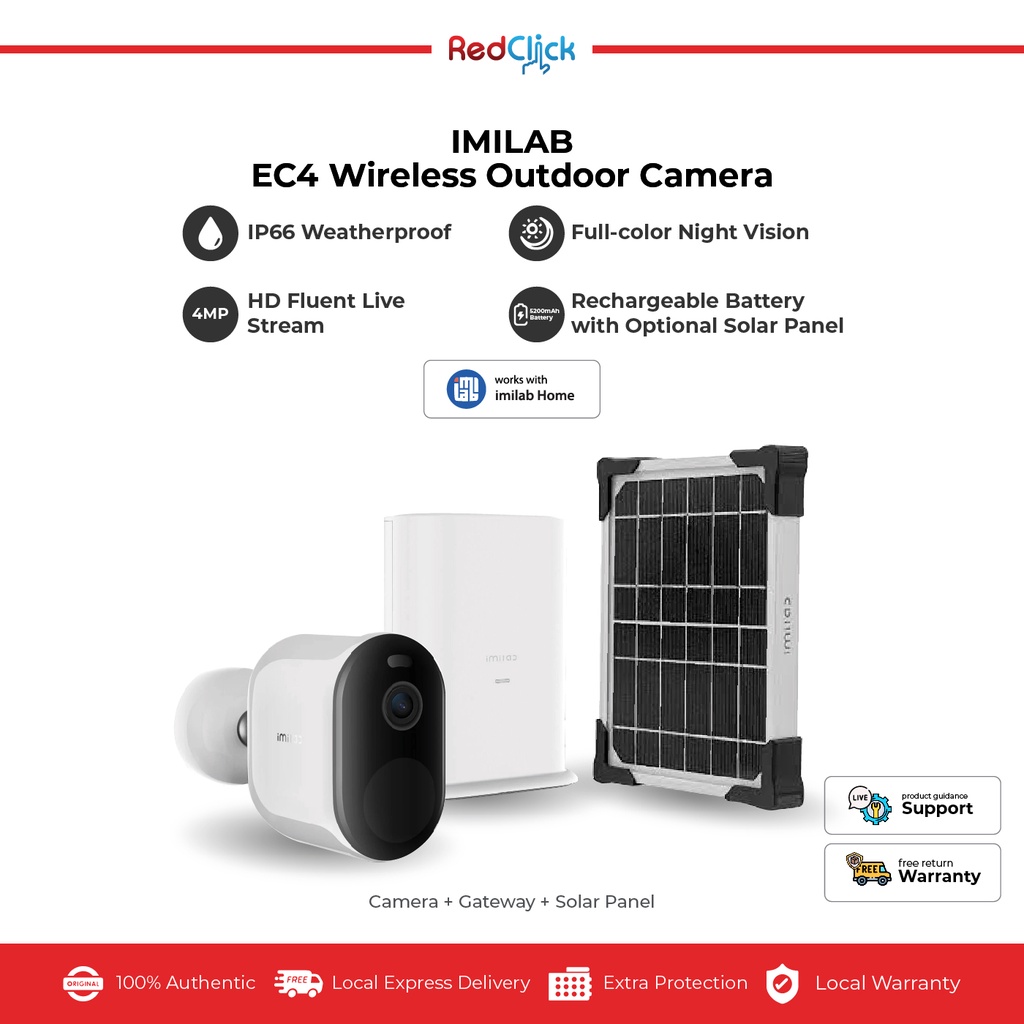 IMILAB EC4 Wireless Home Security Camera Set CCTV 2.5K Ultra-Clear ...