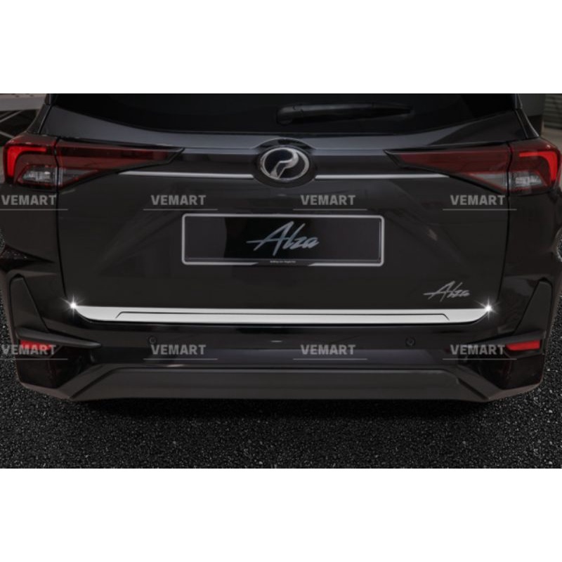 Vemart Perodua alza facelift 2022 chrome tail gate trim garnish ...