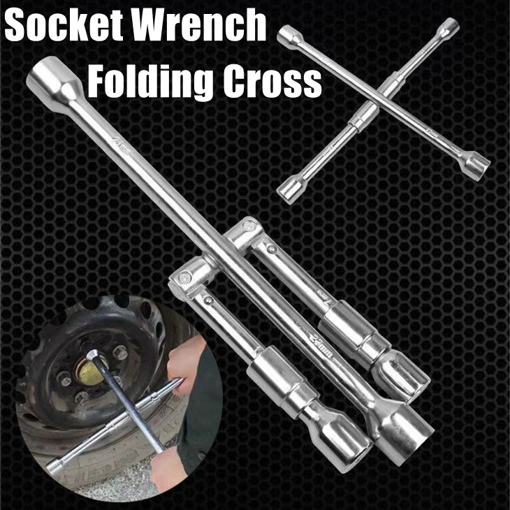 Folding Wrench Car Wheel Repair Tool Automobile Spare Tool Change Nut ...
