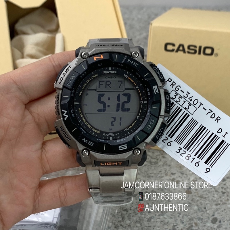 100% ORIGINAL CASIO PROTREK PRG-340T-7 TITANIUM SERIES | Shopee Malaysia