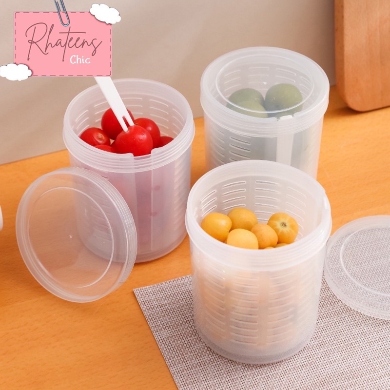 Food Storage in the Refrigerator Food Container Fridge With Drainer ...